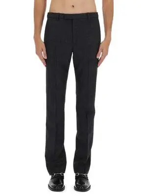 Gucci Slim Fit Wool Trousers - Gray