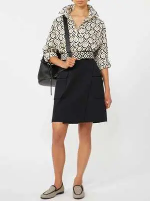 Max Mara Oversized Printed Poplin Shirt - Multicolor