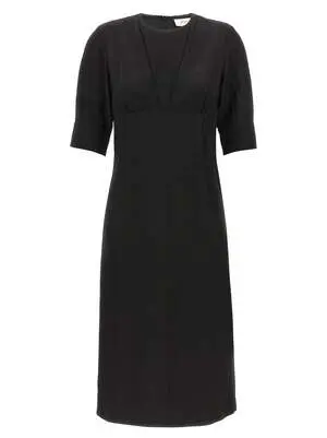 Sportmax Sele Viscose Crewneck Dress - Black