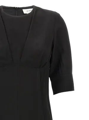 Sportmax Sele Viscose Crewneck Dress - Black