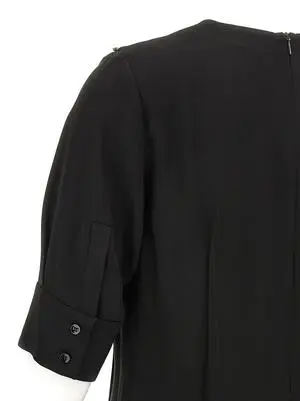 Sportmax Sele Viscose Crewneck Dress - Black