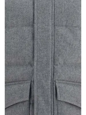 Brunello Cucinelli Cashmere Down Jacket - Gray