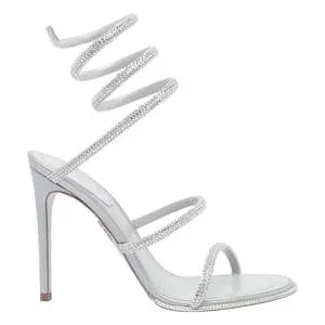 Rene Caovilla René Caovilla Embellished Stiletto Sandals Silver