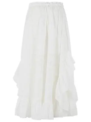 Zimmermann Daylight Long Skirt - Cream
