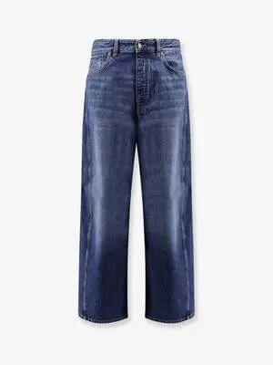 Givenchy Twisted Stone-washed Denim Jeans - Blue