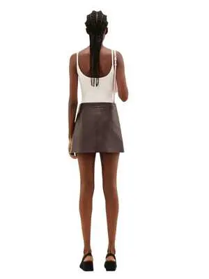 COURREGES Ribbed Knit Top With Logo Appliqu - Multicolor