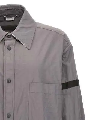 Thom Browne Snap Front' Overshirt - Gray