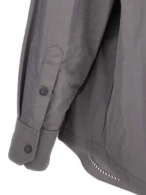 Thom Browne Snap Front' Overshirt - Gray