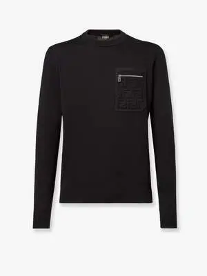 Fendi Zip Up Knitwear For Men
