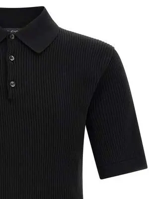 Dolce & Gabbana Micro-ribbed Polo Shirt