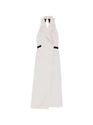 Max Mara Collared Sleeveless Midi Dress