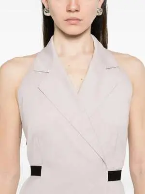 Max Mara Collared Sleeveless Midi Dress