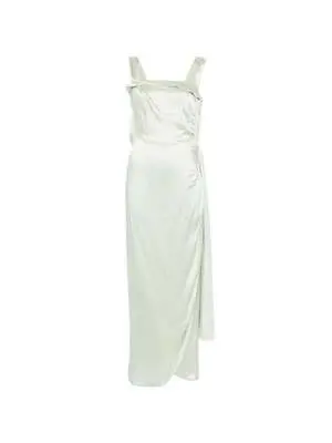 MAISON MARGIELA Long Draped Dress - Green