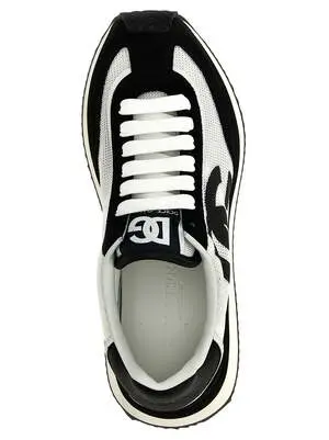 Dolce & Gabbana Dg Cushion" Suede And Mesh Sneakers - Multicolor