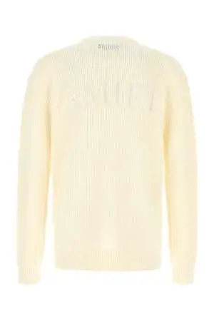 Amiri Cream Crochet Sweater