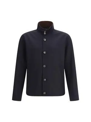 Herno Double Light Stretch Wool Jacket - Blue