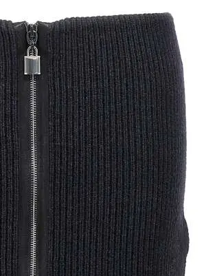 TOM FORD Ribbed Knit Skirt With Padlock Detail