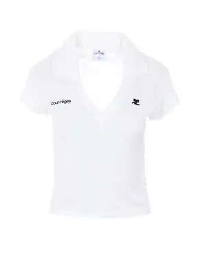 Courreges V Neck T-shirts For Women