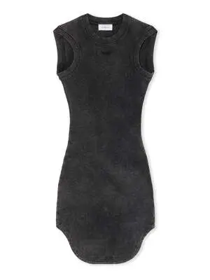 Off-White Off Stamp Mini Dress - Gray