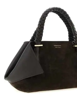 FERRAGAMO Suede And Leather Handbag - Brown