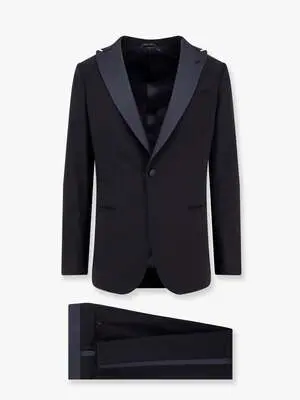 Giorgio Armani Soho Virgin Wool Tuxedo - Multicolor