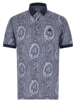 Etro Arnica Paisley' Polo Shirt - Blue