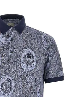 Etro Arnica Paisley' Polo Shirt - Blue