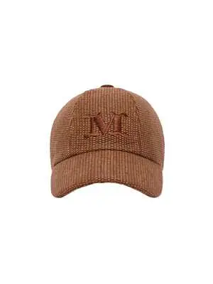 Max Mara Raffia-effect Baseball Cap