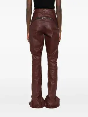 Rick Owens Bolan Banana Jeans With Side Zip - Brown