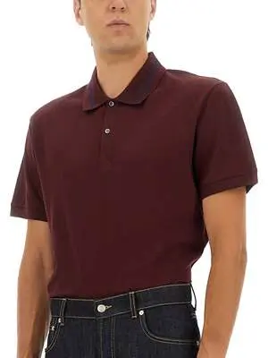 Alexander McQueen Polo Shirt With Logo On The Collar - Multicolor