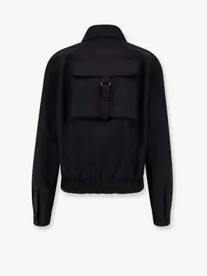 Dior Black Cotton Blend Satin Jacket - Multicolor
