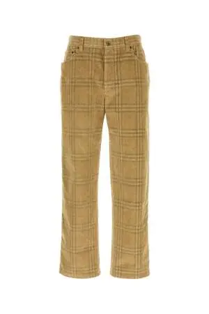 Burberry Embroidered Corduroy Pants