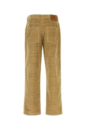 Burberry Embroidered Corduroy Pants