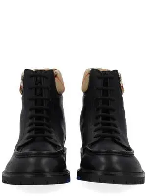 Burberry Rogue Leather Lace-up Boots