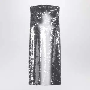 Sportmax Sleeveless Sequined Midi Dress - Silver