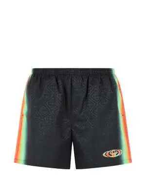 Casablanca Monogrammed Swimsuit With Side Print - Multicolor