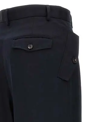 LANVIN Loose Leg Front Pleat Pants
