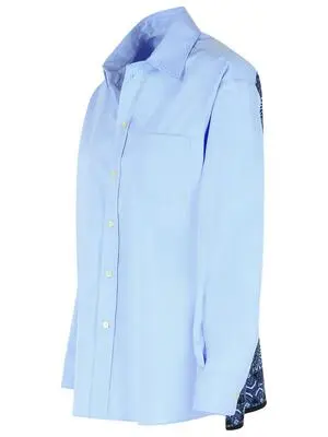 Etro Cotton Shirt With Silk Trim