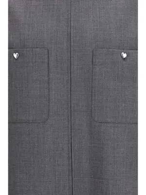 Valentino Garavani Mouliné Wool Zip-up Shirt Jacket