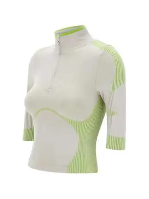 Casablanca Half-zip Top With Logo Detail