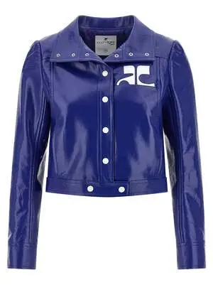 COURREGES Re-edition Vinyl Jacket - Blue