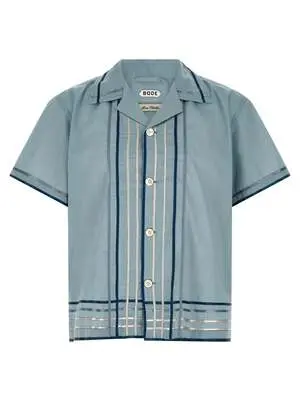 BODE Ribbon Plaid' Shirt - Blue