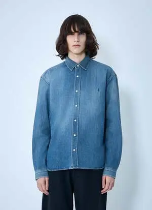 Saint Laurent Cassandre Denim Shirt - Blue
