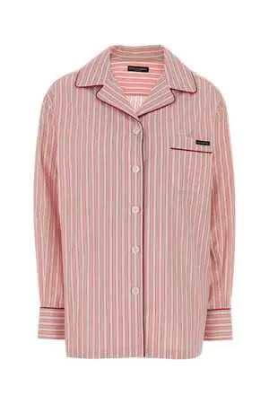 Dolce & Gabbana Embroidered Poplin Oversize Shirt - Multicolor