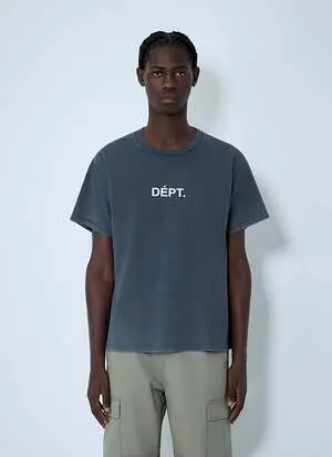 GALLERY DEPT. Logo Motif Cotton Jersey T-shirt - Black