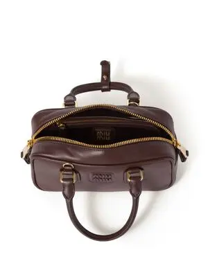 Miu Miu Arcadie Regular Leather Bag - Brown