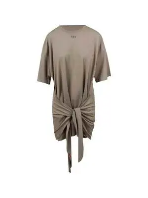 DIESEL® D-eivor Short Dress With Knot Detail - Gray