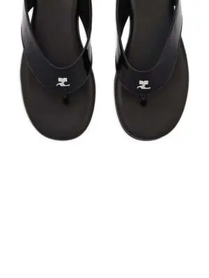 COURREGES R" Logo Slide Sandals