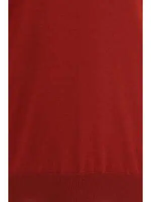 Brunello Cucinelli Virgin Wool Crew Neck Sweater - Red