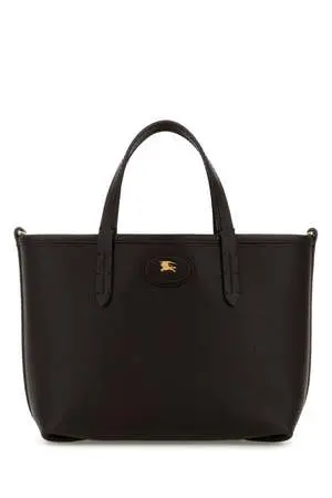 Burberry Reversible Calf Grain Leather Handbag - Brown